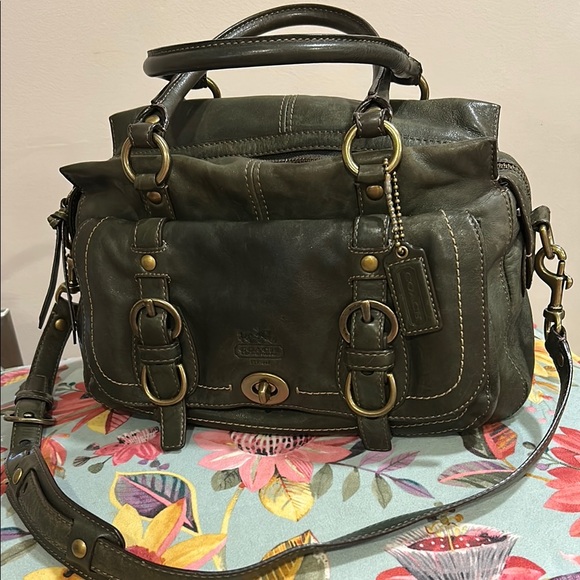 Coach | Bags | Coach Olive Green Leather 65th Anniversary Legacy Garcia ...